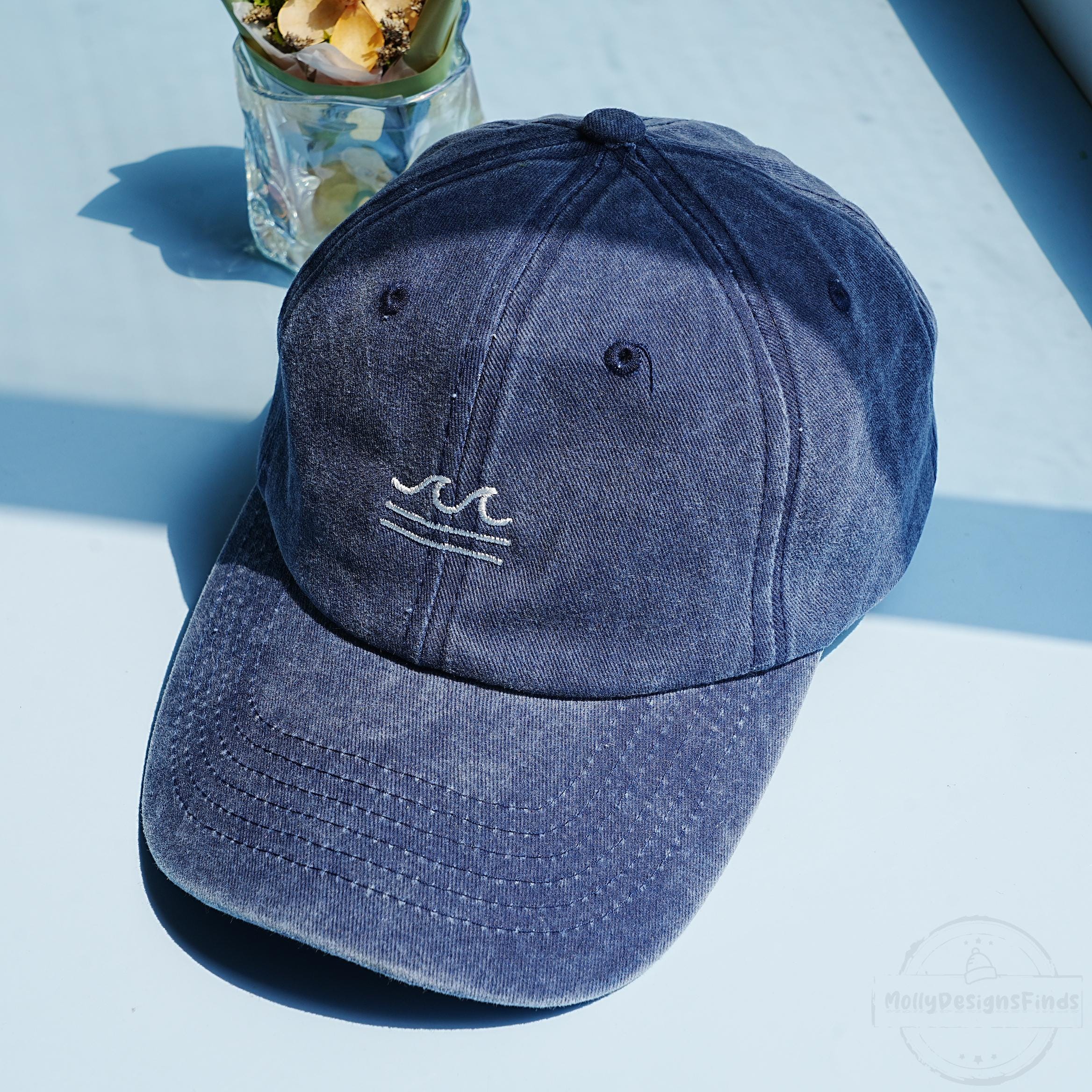 Embroidered Beach Wave Hat,embroidered Baseball Cap,bachelorette Party ...
