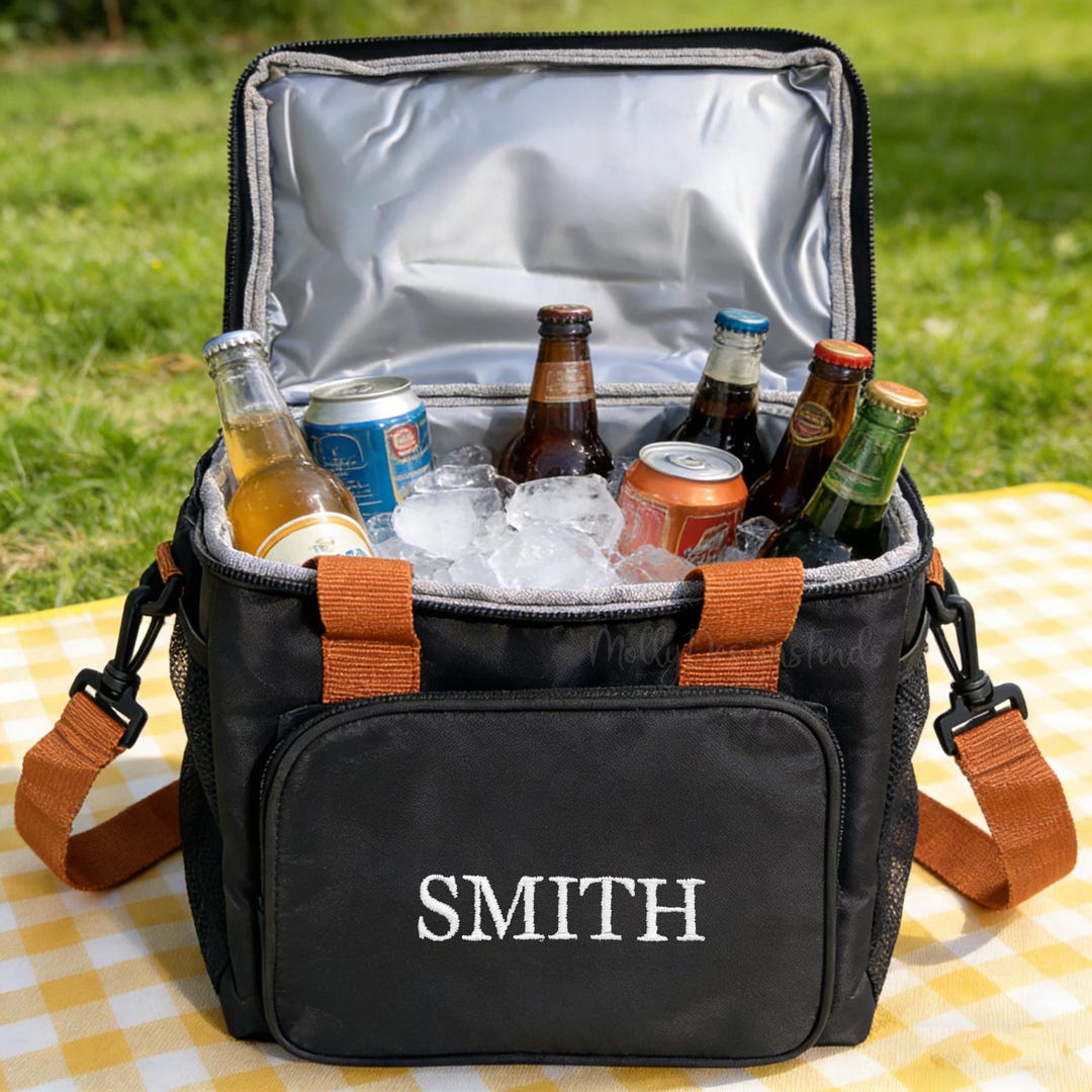 Personalized Embroidered Name/initial Cooler Bag,beer Cooler Bag ...