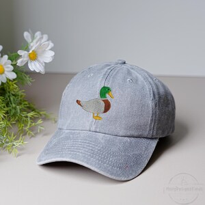 Embroidered Mallard Duck Hat,vintage Washed Cotton Baseball Hat ...