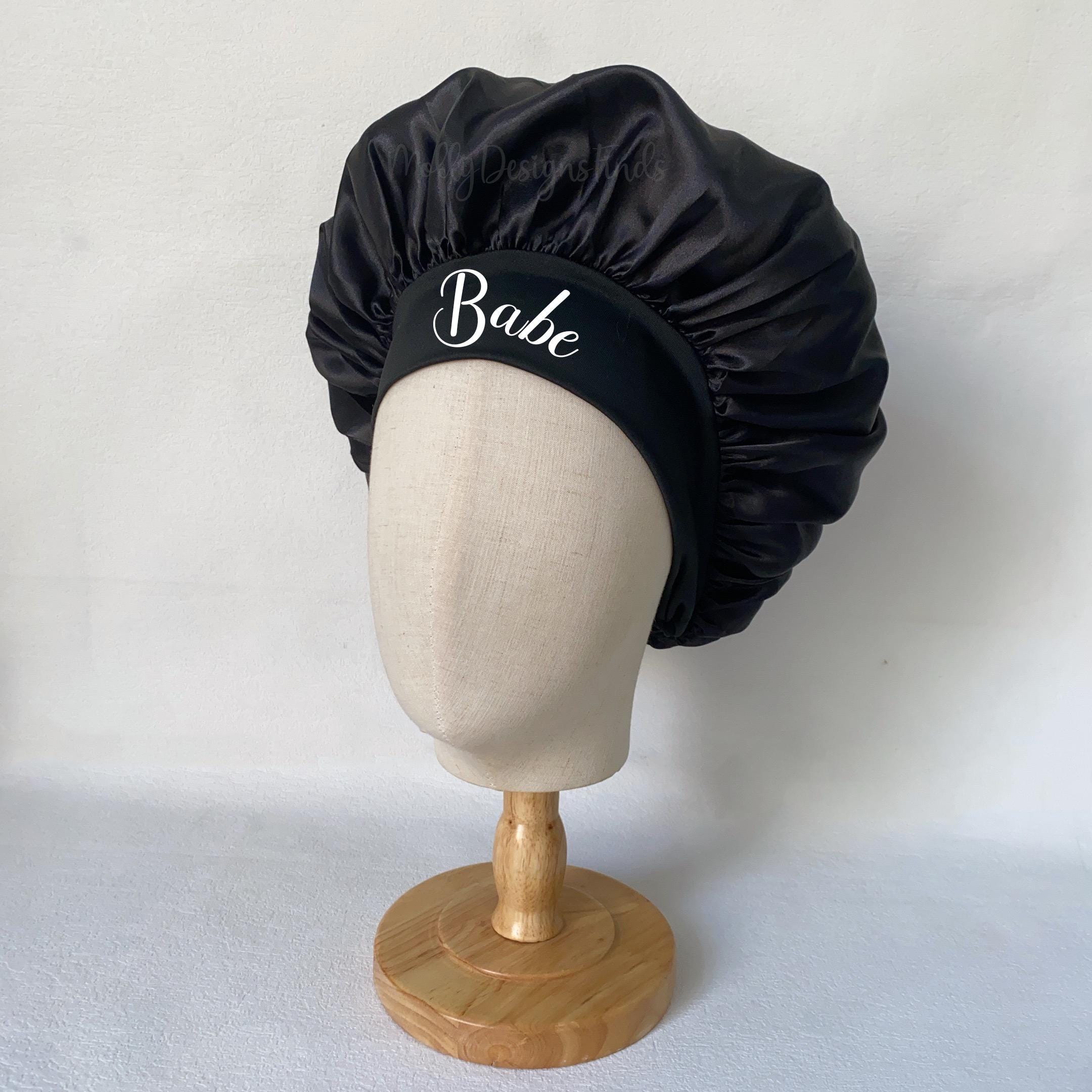 Custom Name Printed Bonnet,personalized Satin Hair Bonnet,curly Hair ...