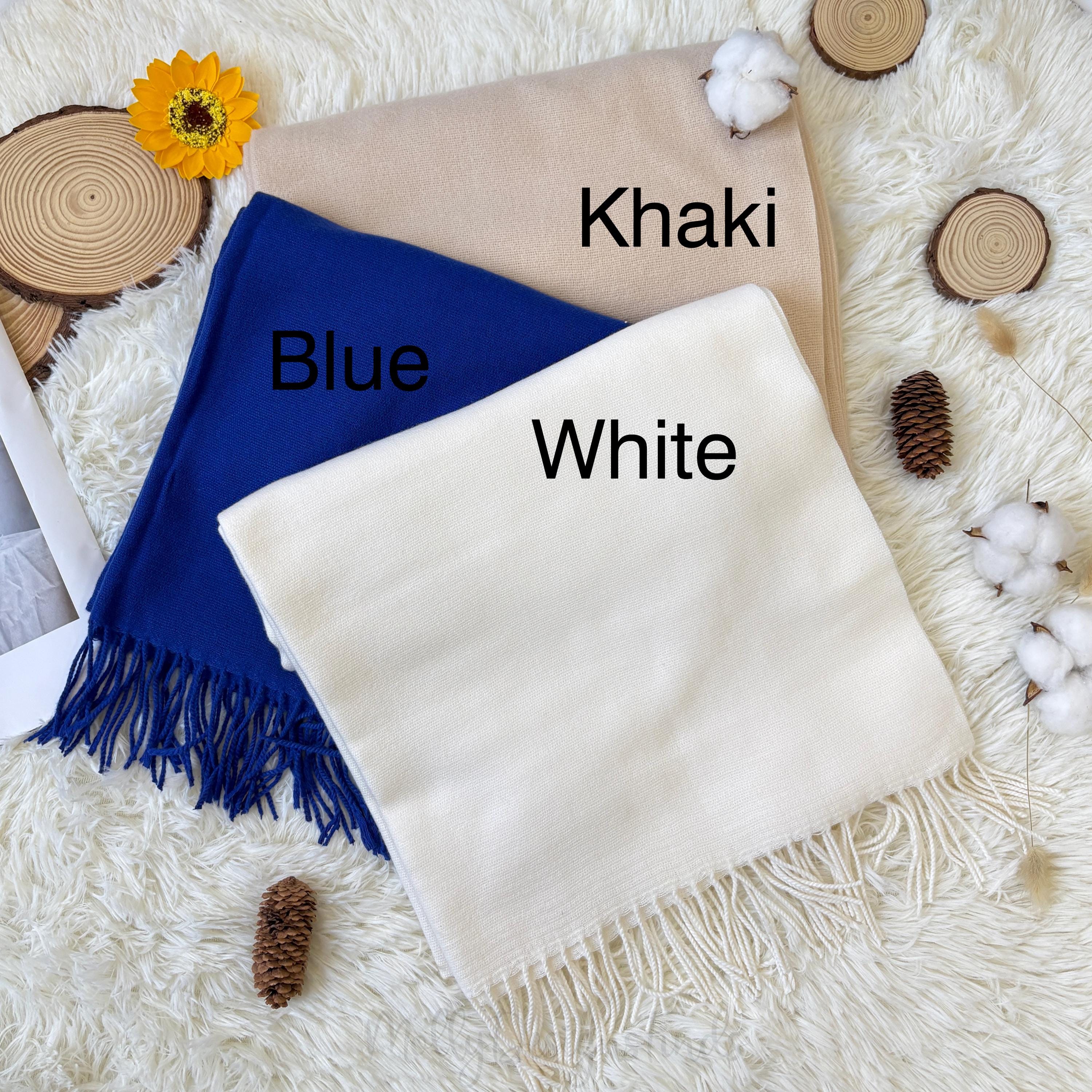Personalised Name Embroidered Shawl Scarf,monogrammed Oversized Scarf ...
