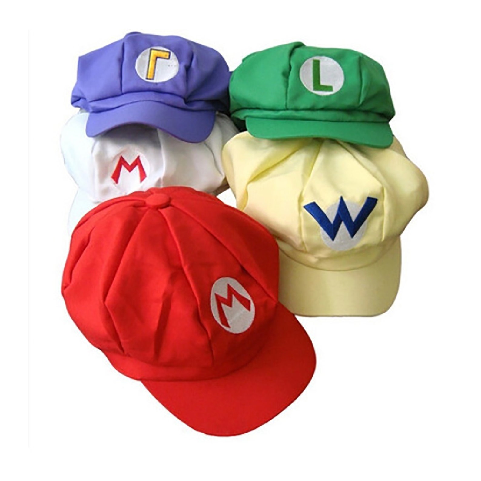 Super Mario Hat Cap Flat Cap Mario Octagon Embroidered Letter | Etsy Canada