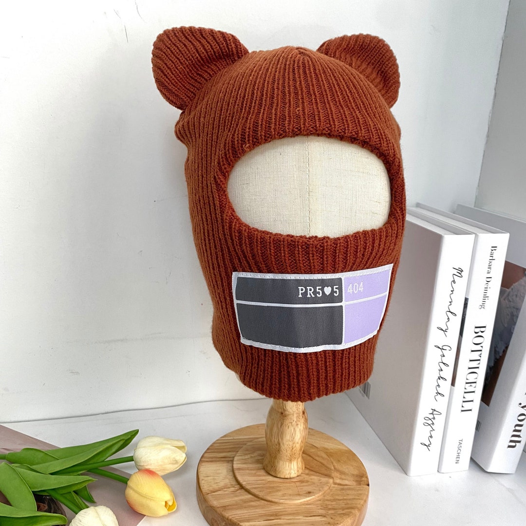 Unisex Balaclava Hat,full Face Ski Mask,cute Ears Hat,face Covering Hat ...