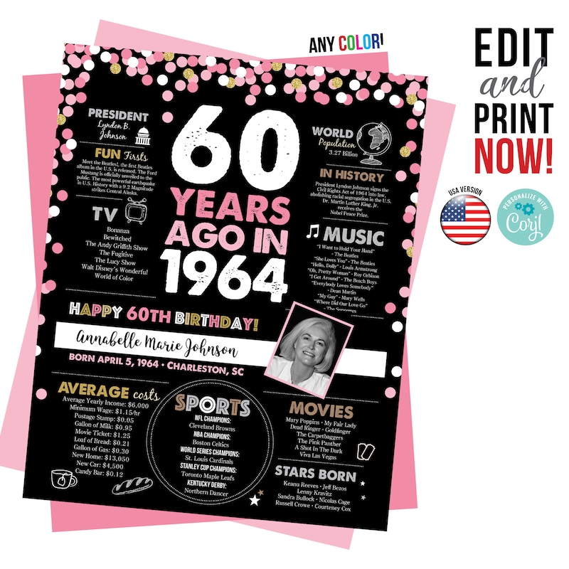 60 Years Ago - Etsy
