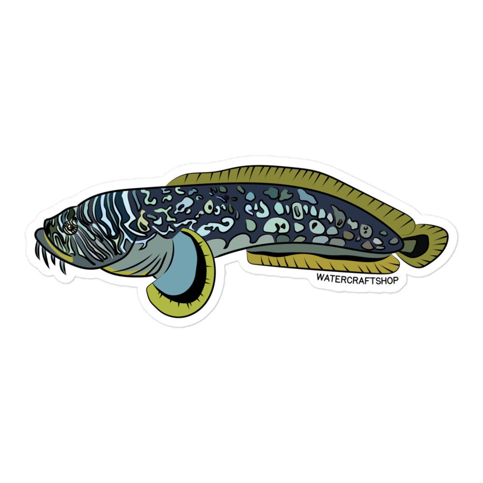 Splendid Toadfish Sticker - Etsy
