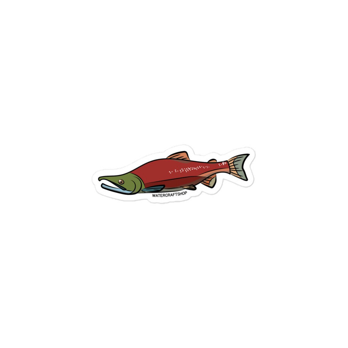 Sockeye Salmon Sticker - Etsy