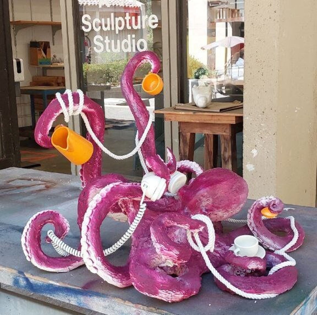 Sculpture busy Octopus Handmade House Decor - Etsy
