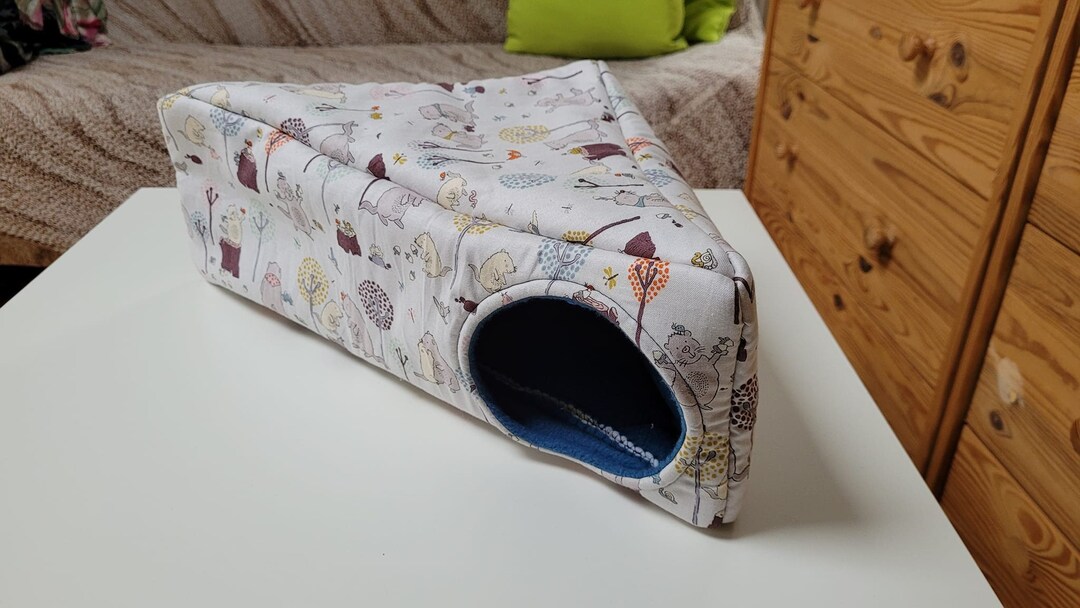 Fleece Guinea Pig Corner Hide, Hedgehog Triangle Cube, Cozy Rat Bed ...