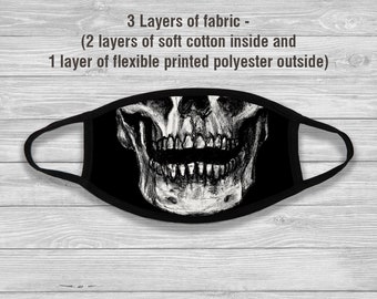 Skull Face Mask | Etsy