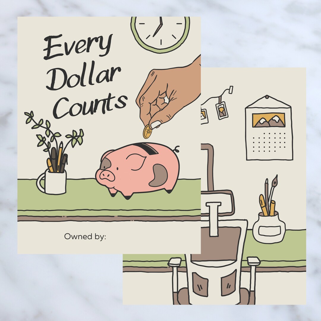 Every Dollar Counts Budget and Savings Goals Tracker, Money Tracker ...