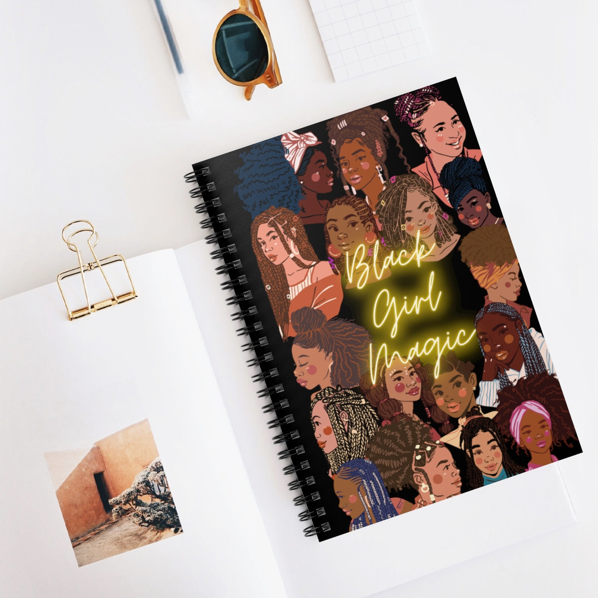 Black Girl Magic Graphic Ruled Line Spiral Notebook - Etsy