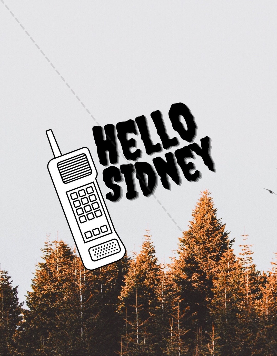 Hello Sidney Scream Movie Kiss-cut Sticker - Etsy