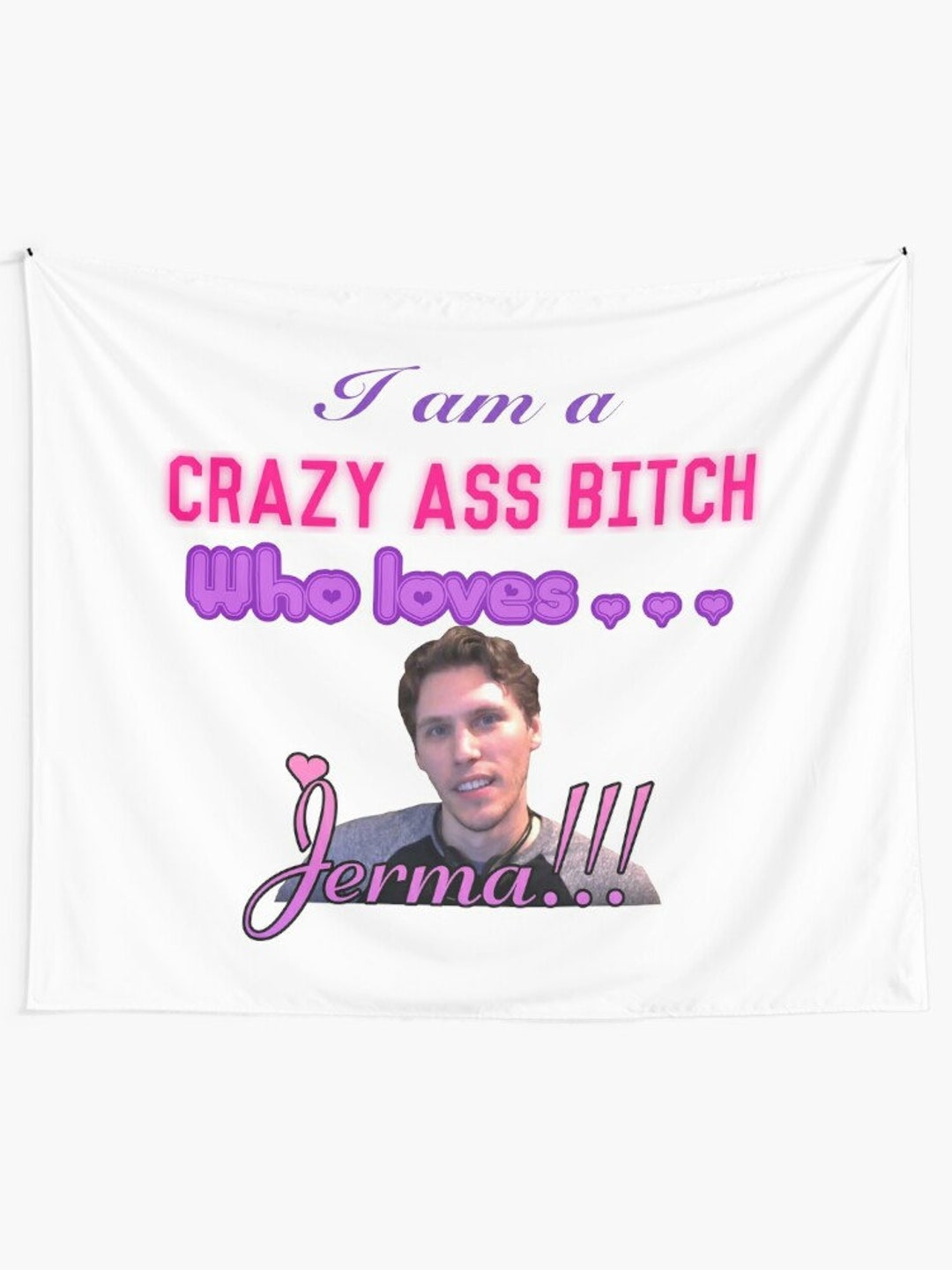 JERMA FAN Wall Tapestry, Jerma Mandala Tapestry Wall Hanging Jerma985 ...