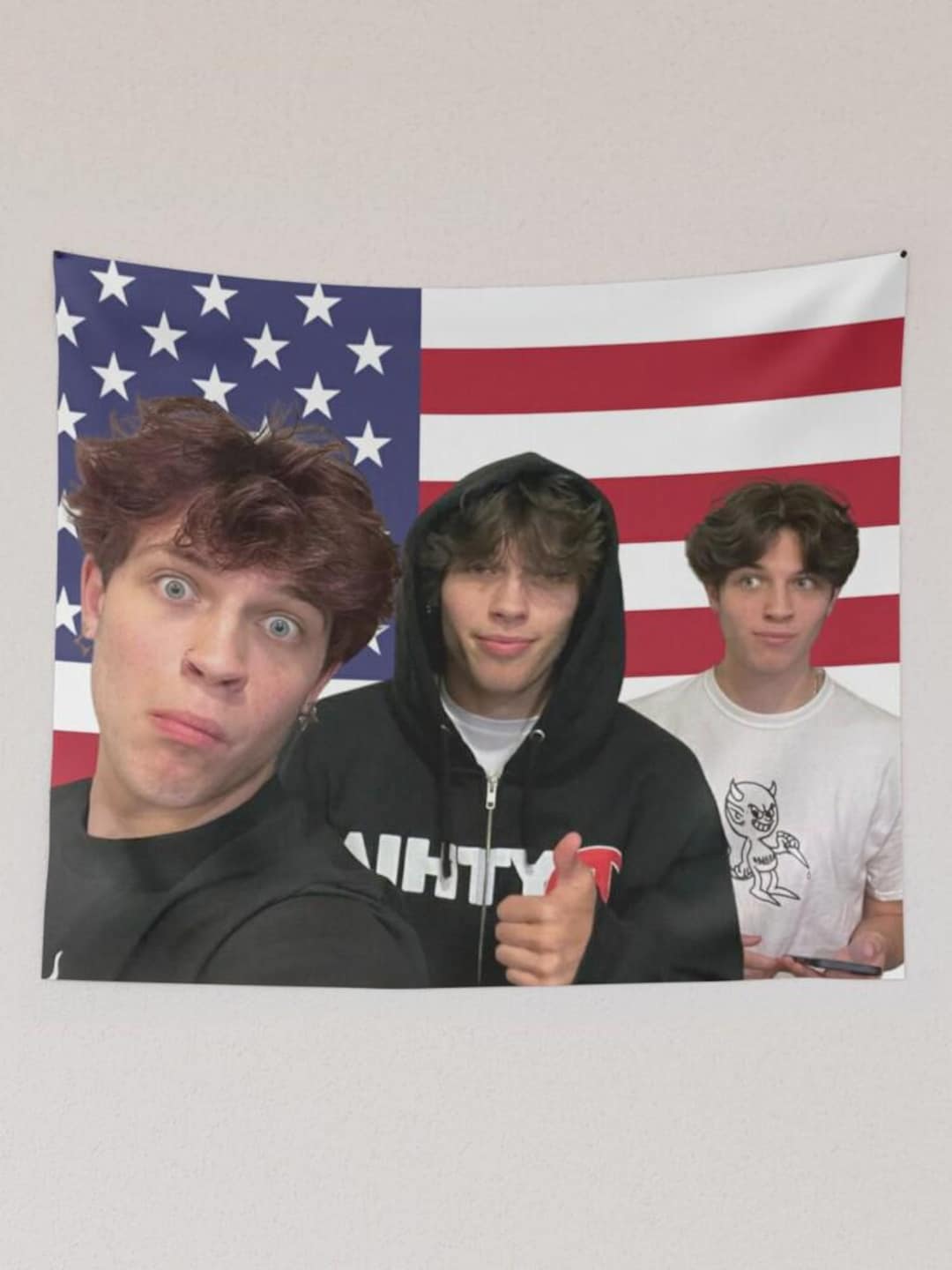 Sturniolo Triplets Iconic Merch Wall Tapestry, Sturniolo Triplets ...