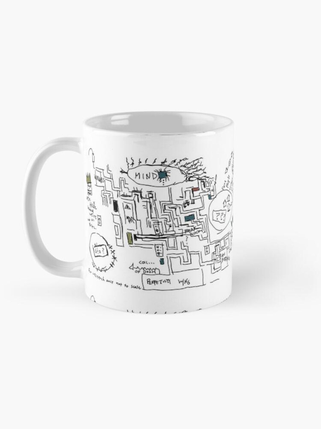 Petey's Lumon Map Severance Mug, Severance, Petey Map, Sketch, Lumon ...