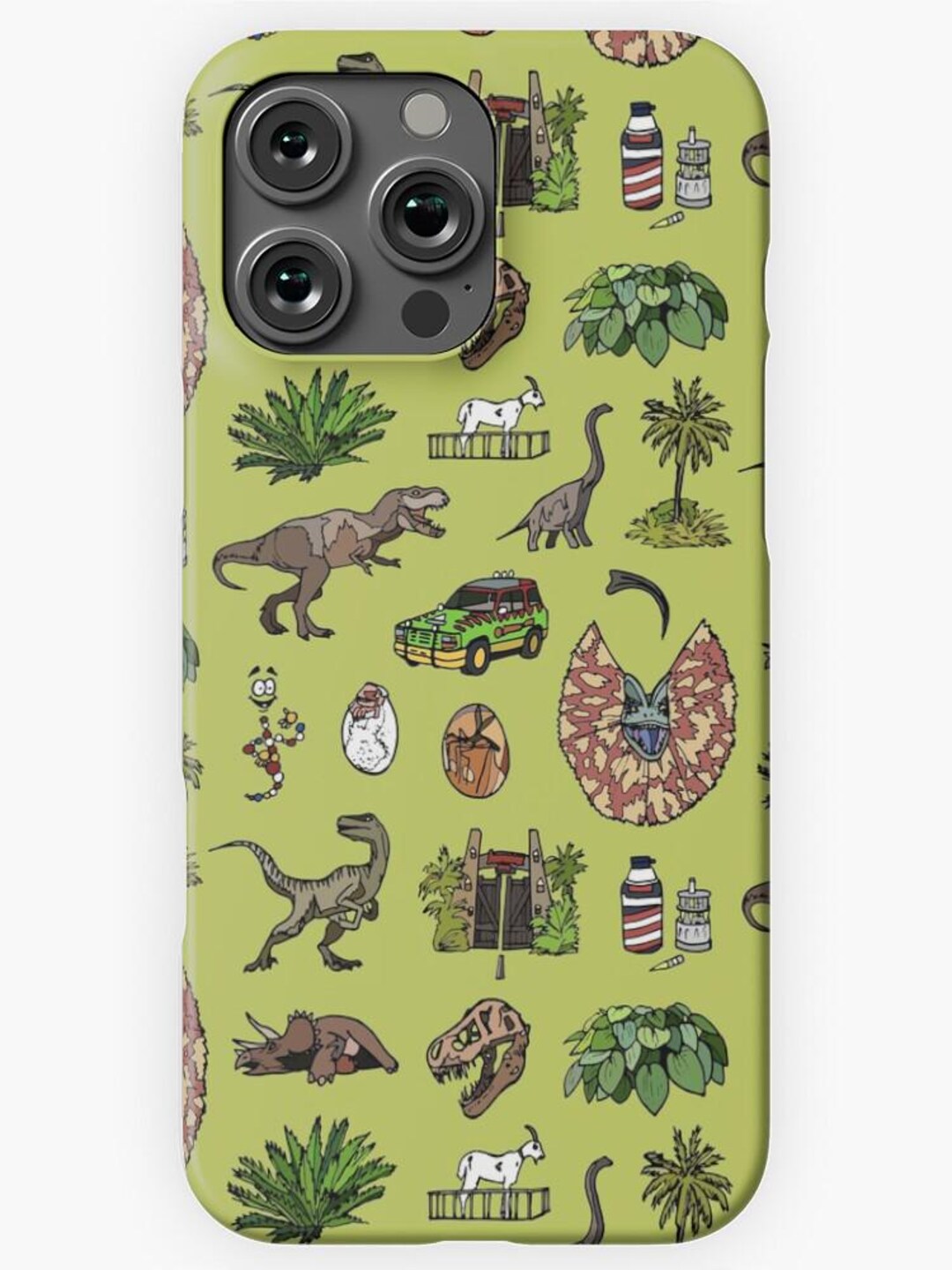 Jurassic Pattern Lighter Phone Case, Jurassic, Dinosaur, Dinosaurs ...