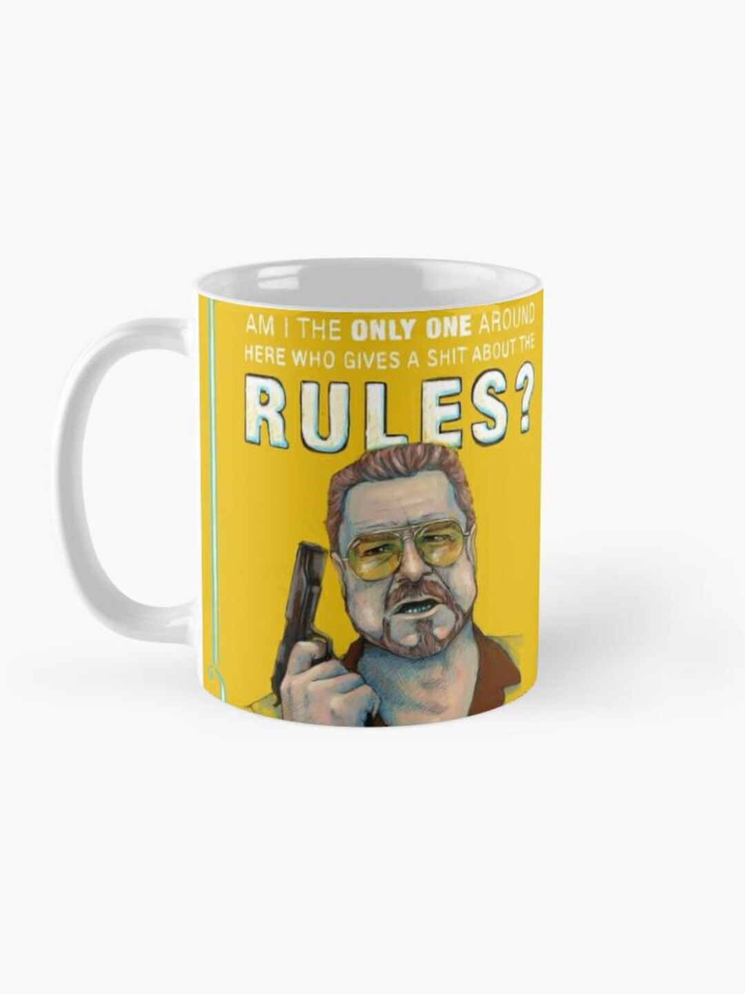 BIG LEBOWSKI Walter Sobchak Has the Whole World Gone Crazy Mug, Big ...
