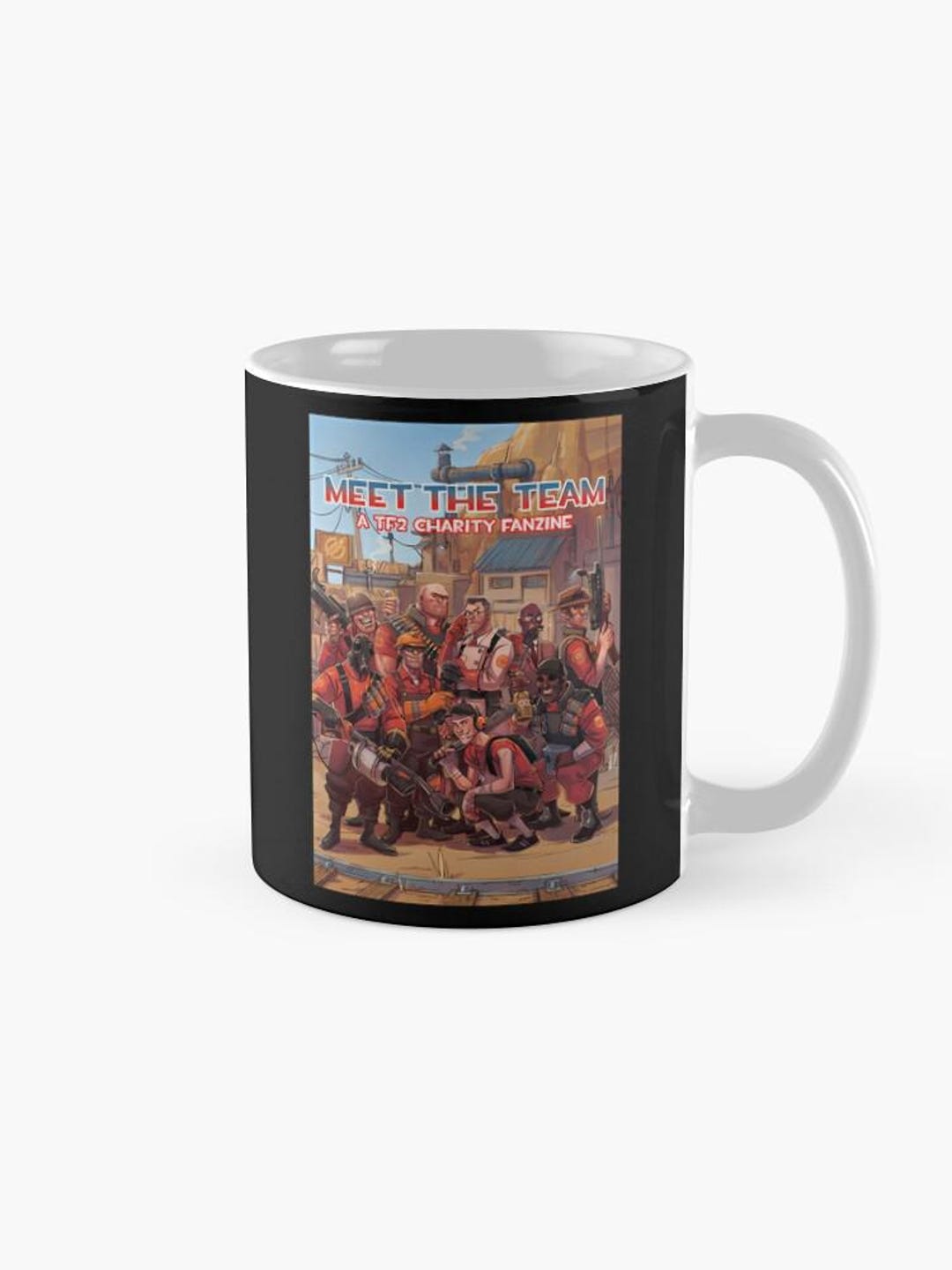 Team Fortress 2 Meet the Team Mug, Tf2 Mug, Team Fortress 2 Mug, Valve ...