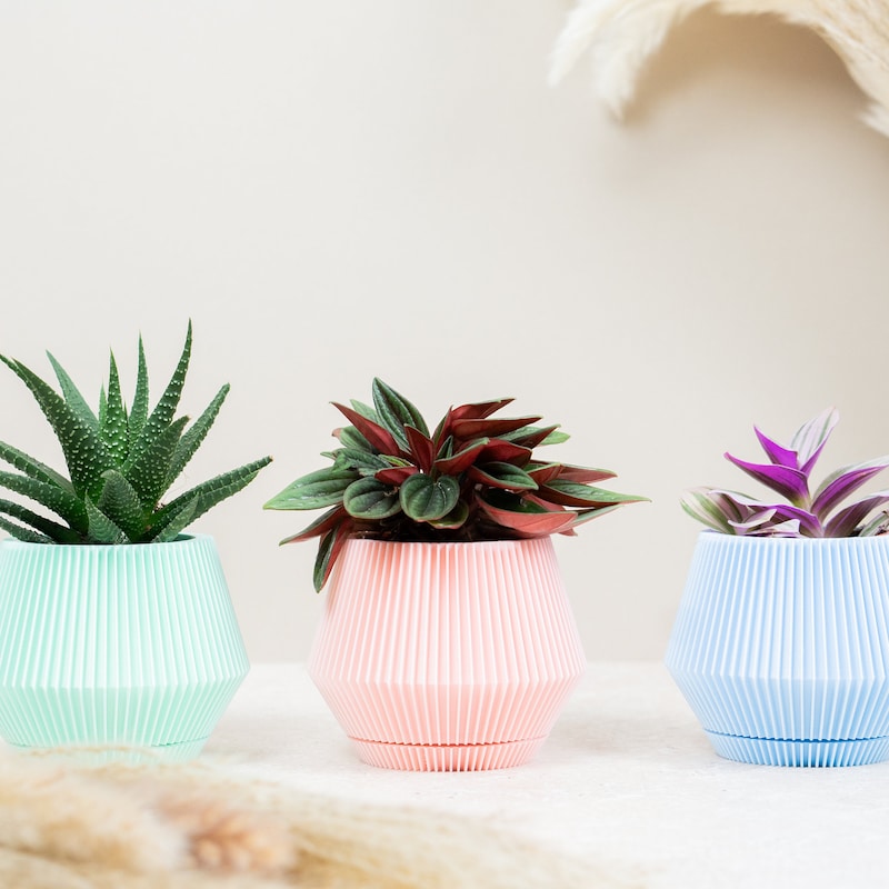 Pink Plant Pot - Etsy UK