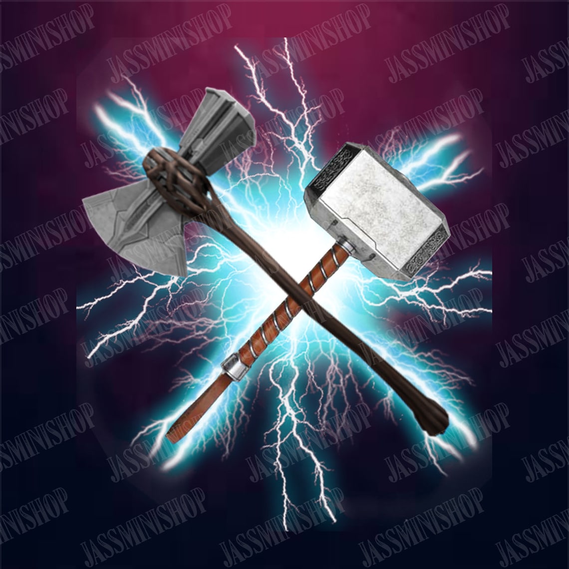 Stormbreaker and Mjolnir Thor PNG Digital file Download | Etsy