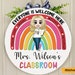 Personalized Name Welcome Teacher Door Sign for Classroom, Gifts for ...