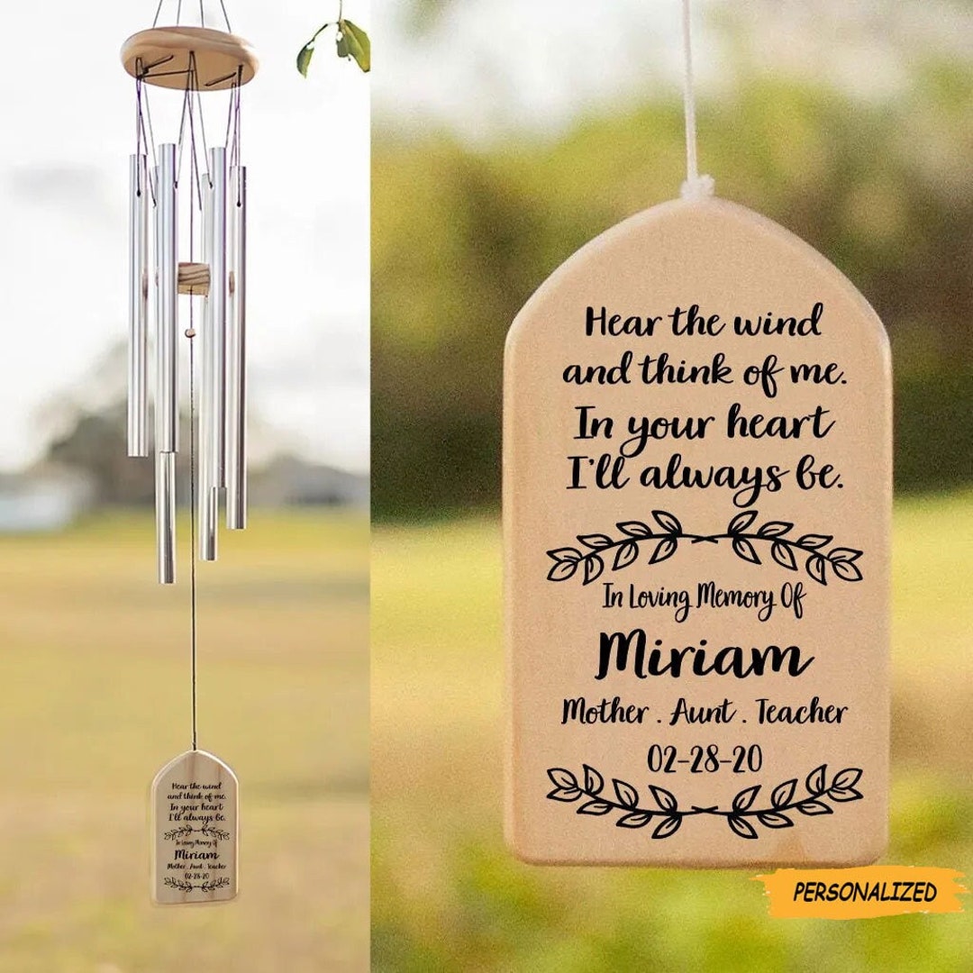 Personalized Wind Chimes, Memorial Tribute in Loving Memory of Wind ...