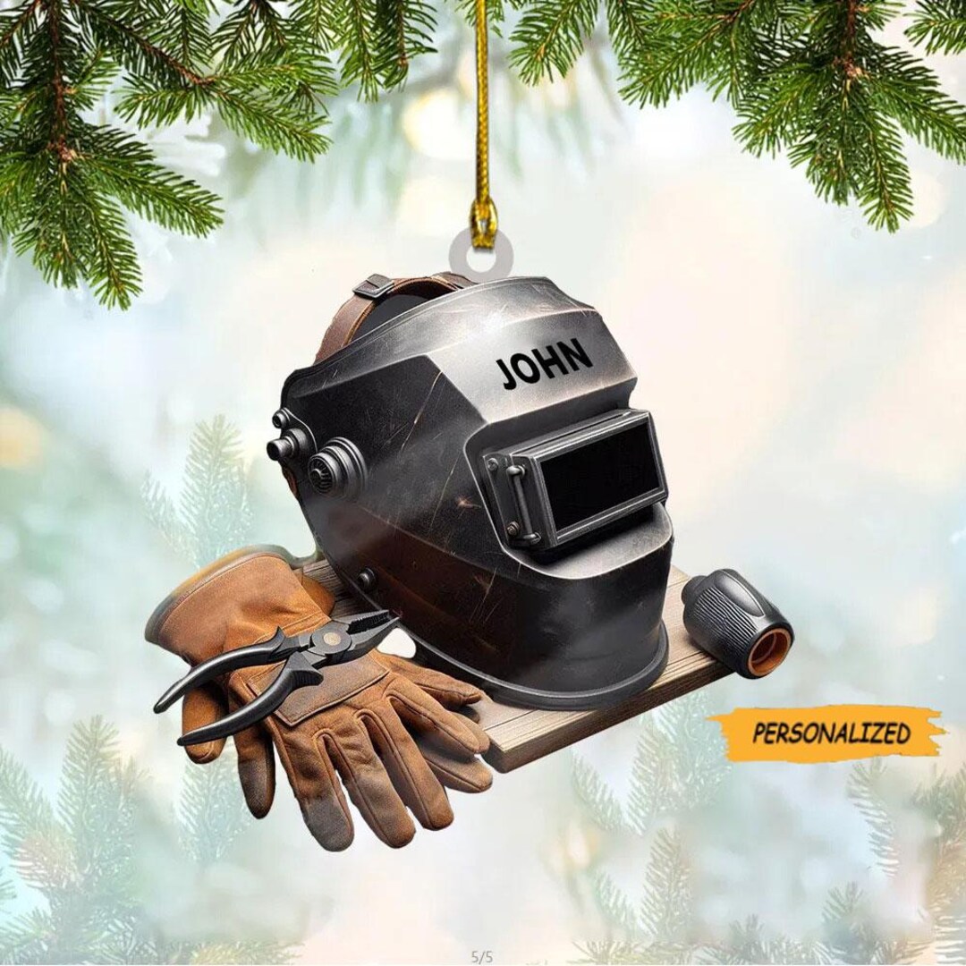 Personalized Welder Acrylic Ornament, Gift for Husband, Boyfriend, Him ...