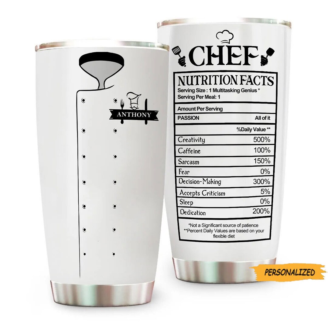 Personalized Chef Gifts for Women Men Chef Tumbler, Gift for Chef ...