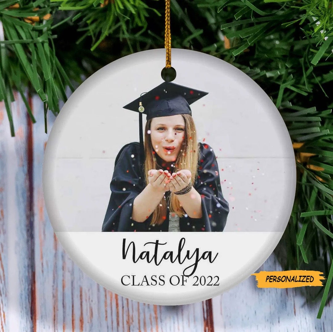 Personalized Custom Graduation Christmas Ornament, Class of 2023 Photo ...