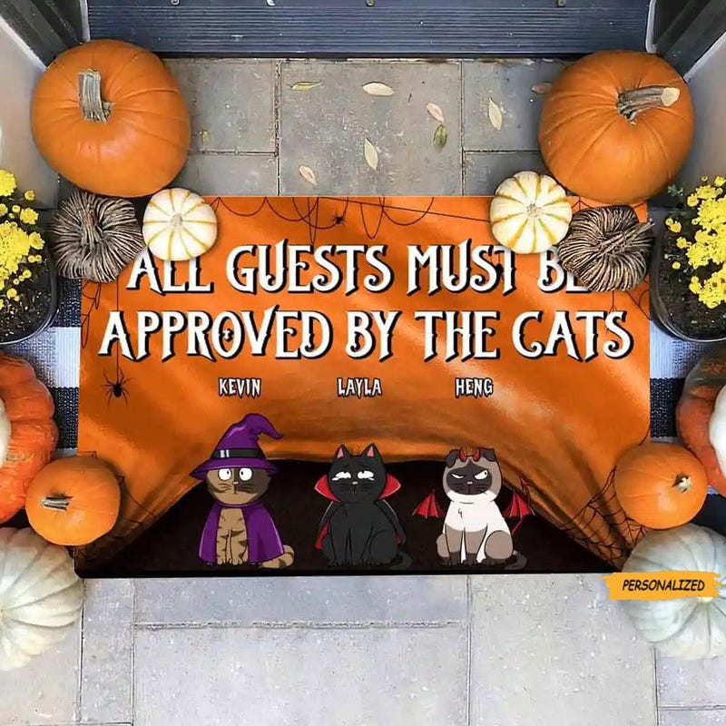 Halloween Door Mat - Etsy