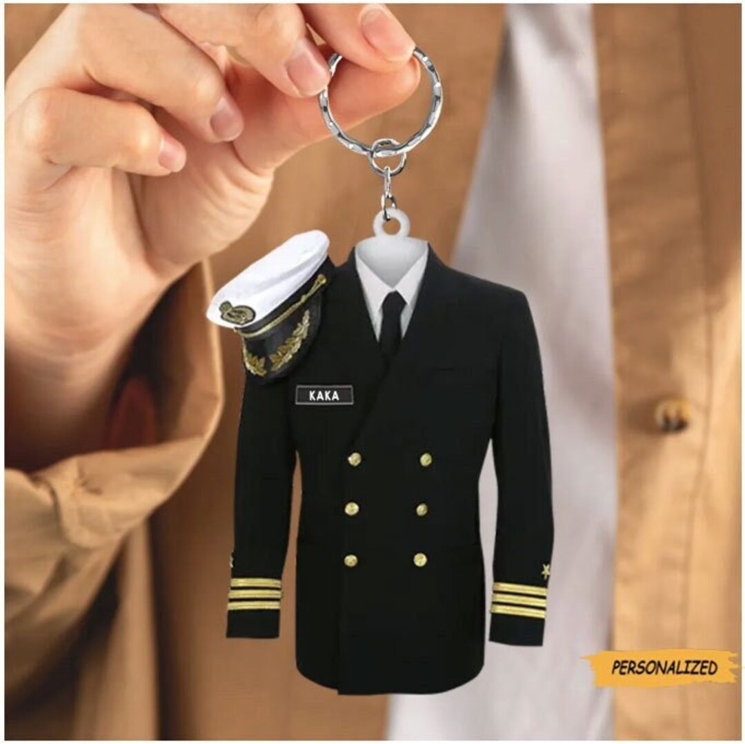 Marine Army Air Force Navy Uniform Personalized Acrylic Keychain/ Car ...