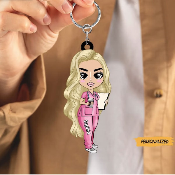 Hanging Character Keychain - Etsy