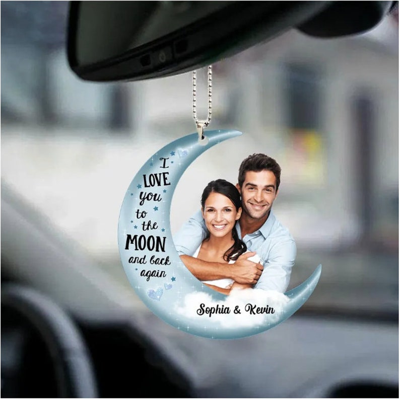 Personalized Couple Acrylic Keychain/ Car Hanging Ornament I - Etsy