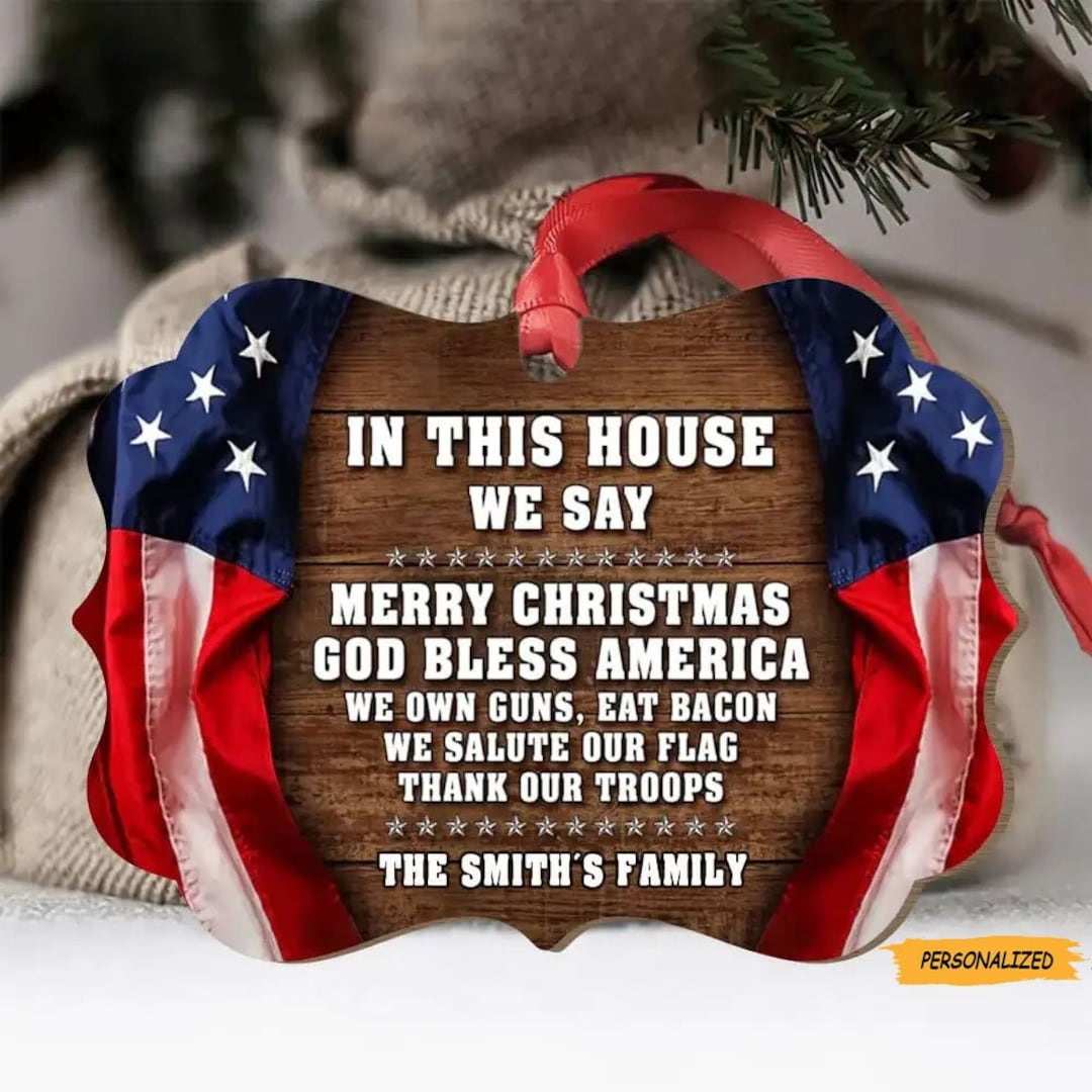 Personalized Custom Veteran Aluminum Ornament, Christmas Gift Idea, in ...