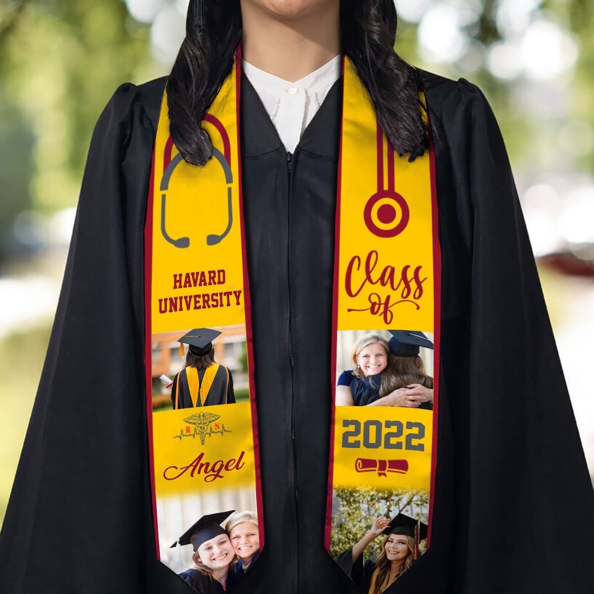 Personalized Class of 2026 Triangle Stoles for Graduation Day ...