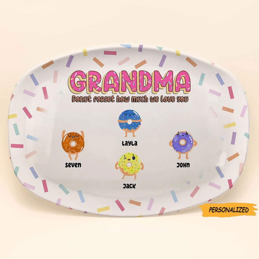 Donut Forget How Much We Love You Personalized Platter, Best Gifts for ...