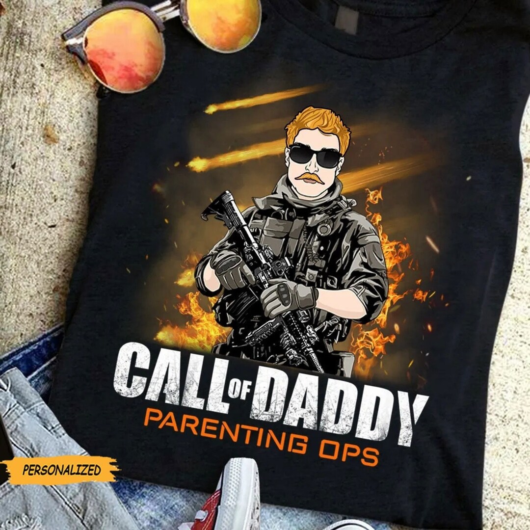 Call of Daddy Parenting Ops Personalized T Shirt, Father’s Day Gift for ...