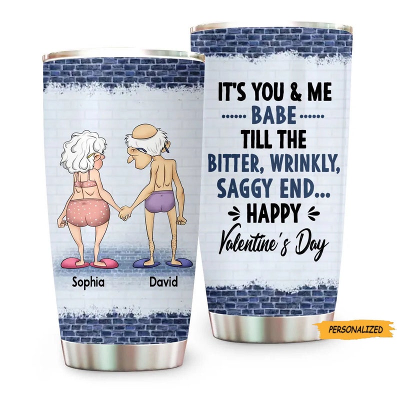 Personalized Old Age Saggy Couple Tumbler Gift for Couple - Etsy