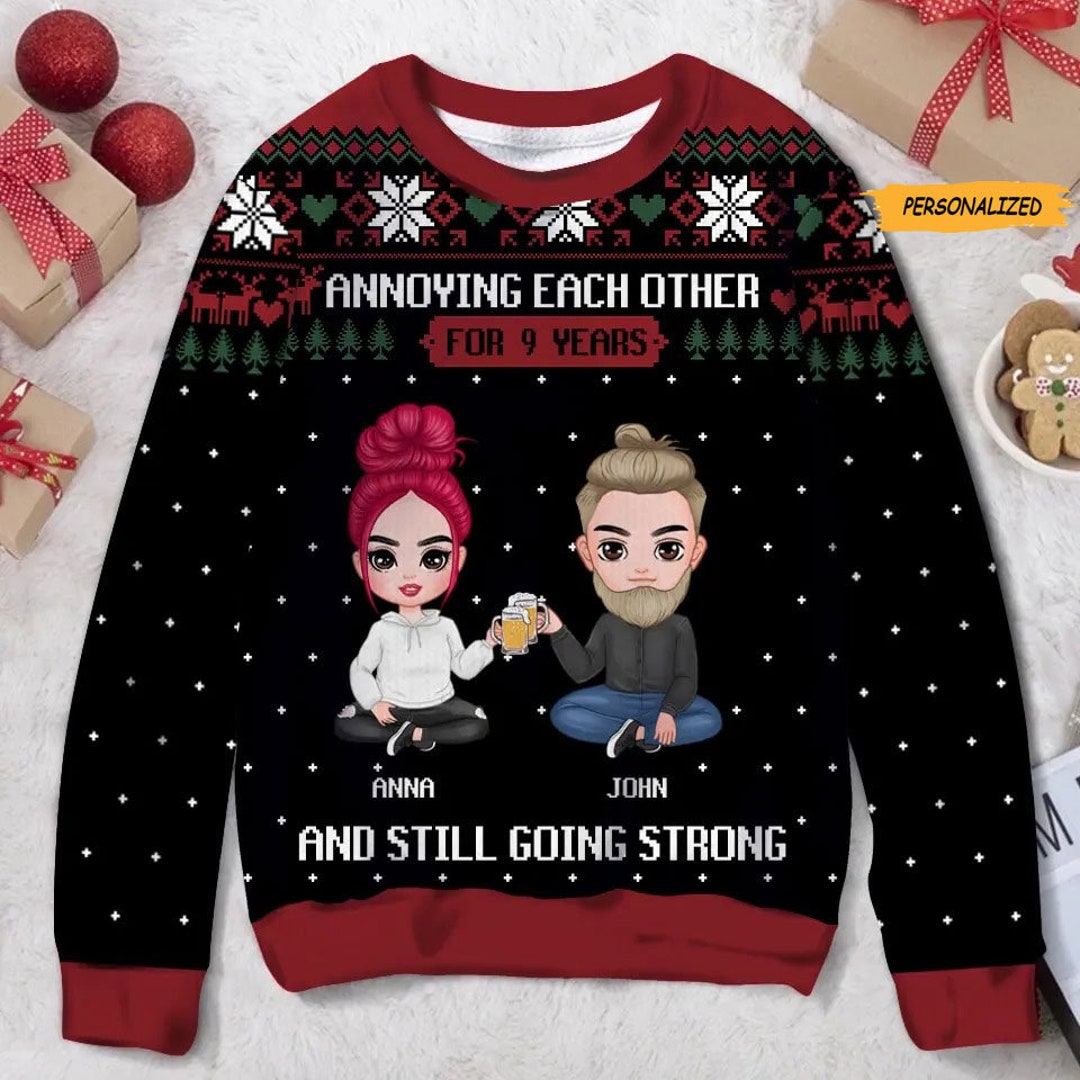 Annoying Each Other for Years Couple Cute Personalized Funny Ugly ...
