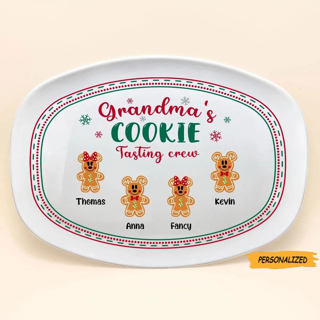 Grandma’s Cookie Tasting Crew, Personalized Platter, Grandkids ...