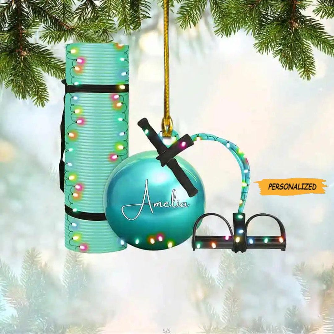 Personalized Pilates Equipment Christmas Ornament, Gift for Pilates ...