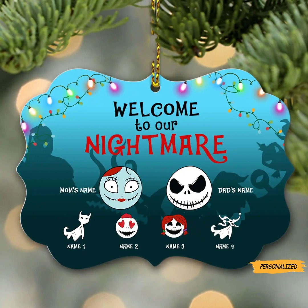 Personalized Family Welcome to Our Nightmare Custom Aluminum - Etsy