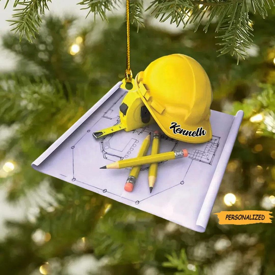 Personalized Mechanic Civil Engineer Christmas Ornament, Gift for ...