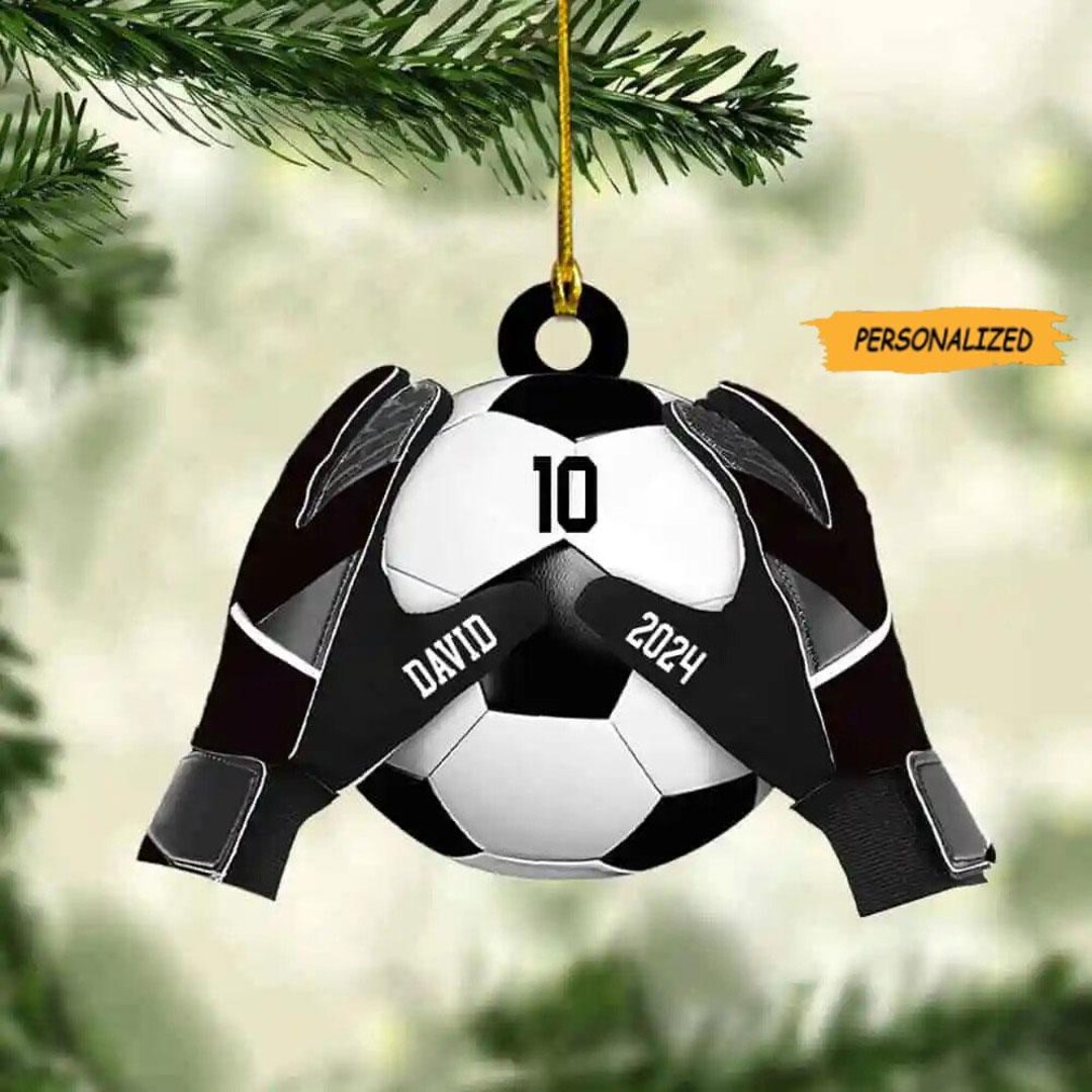 Personalized Soccer Goalkeeper Christmas Ornament, Gift for Soccer ...