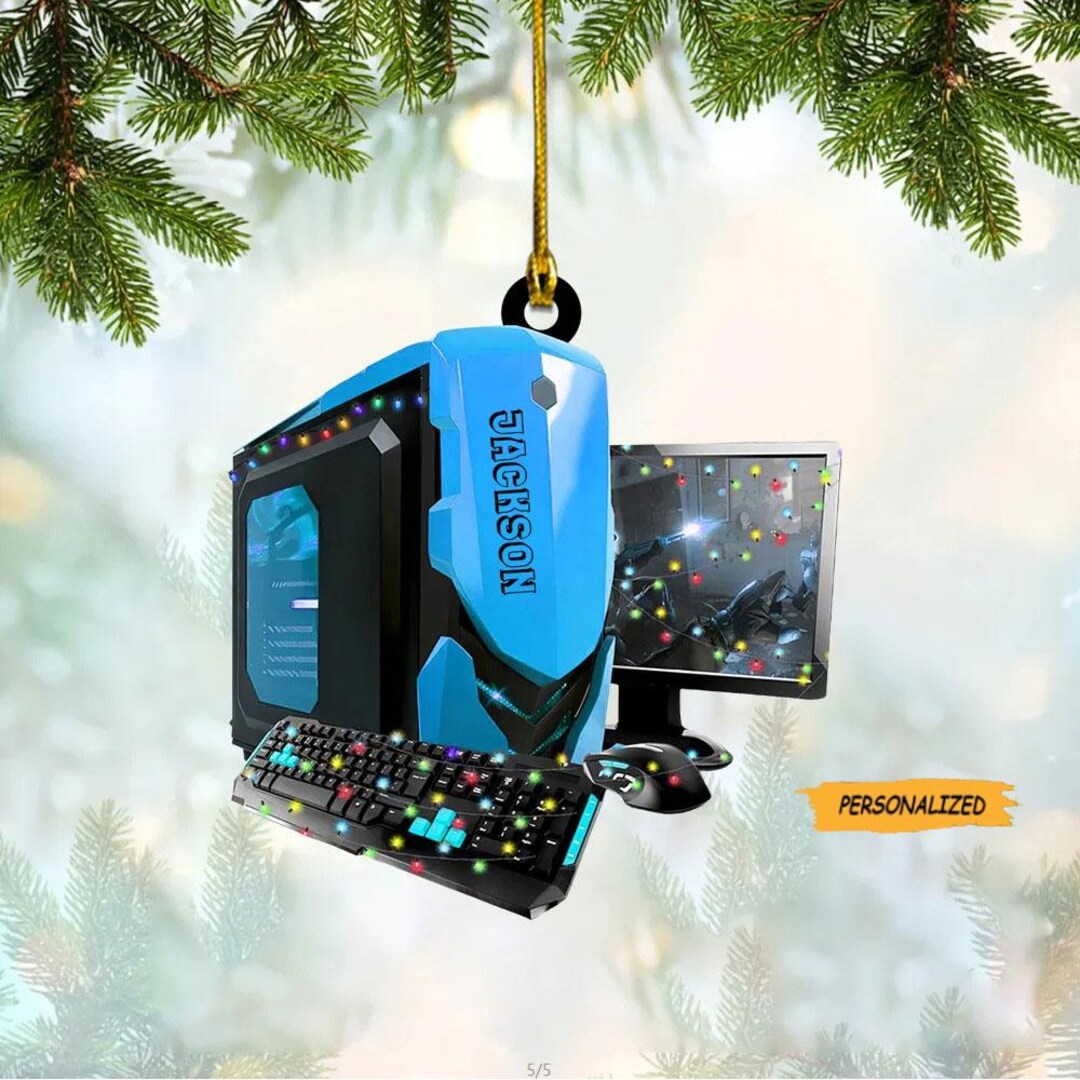 Personalized PC Gaming Ornament, Gift for Game Lover, Him, Her, Son ...