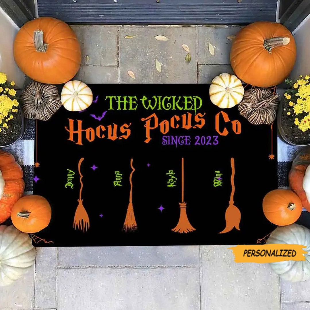The Wicked Hocus Pocus Personalized Doormat, Best Gift for Halloween ...