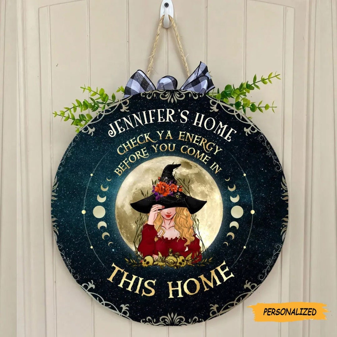 Personalized Custom Witch Wooden Sign, Gift Idea for Halloween/wicca ...