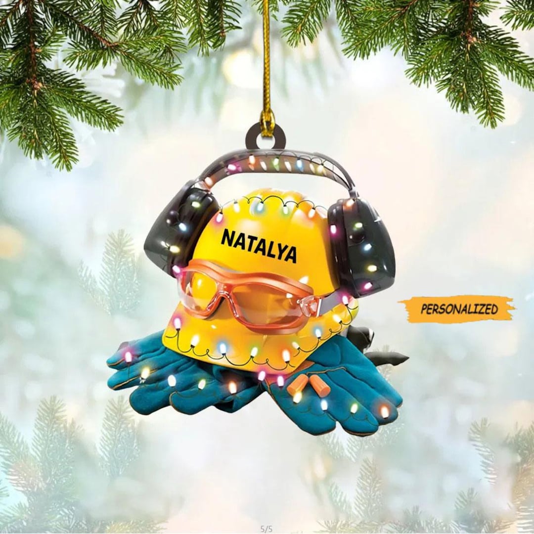 Personalized Coal Mining Equipment Ornament, Gift for Coal Miner ...
