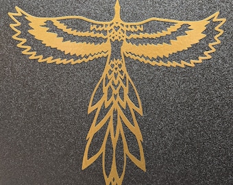 Phoenix Rising Car Decal - Etsy