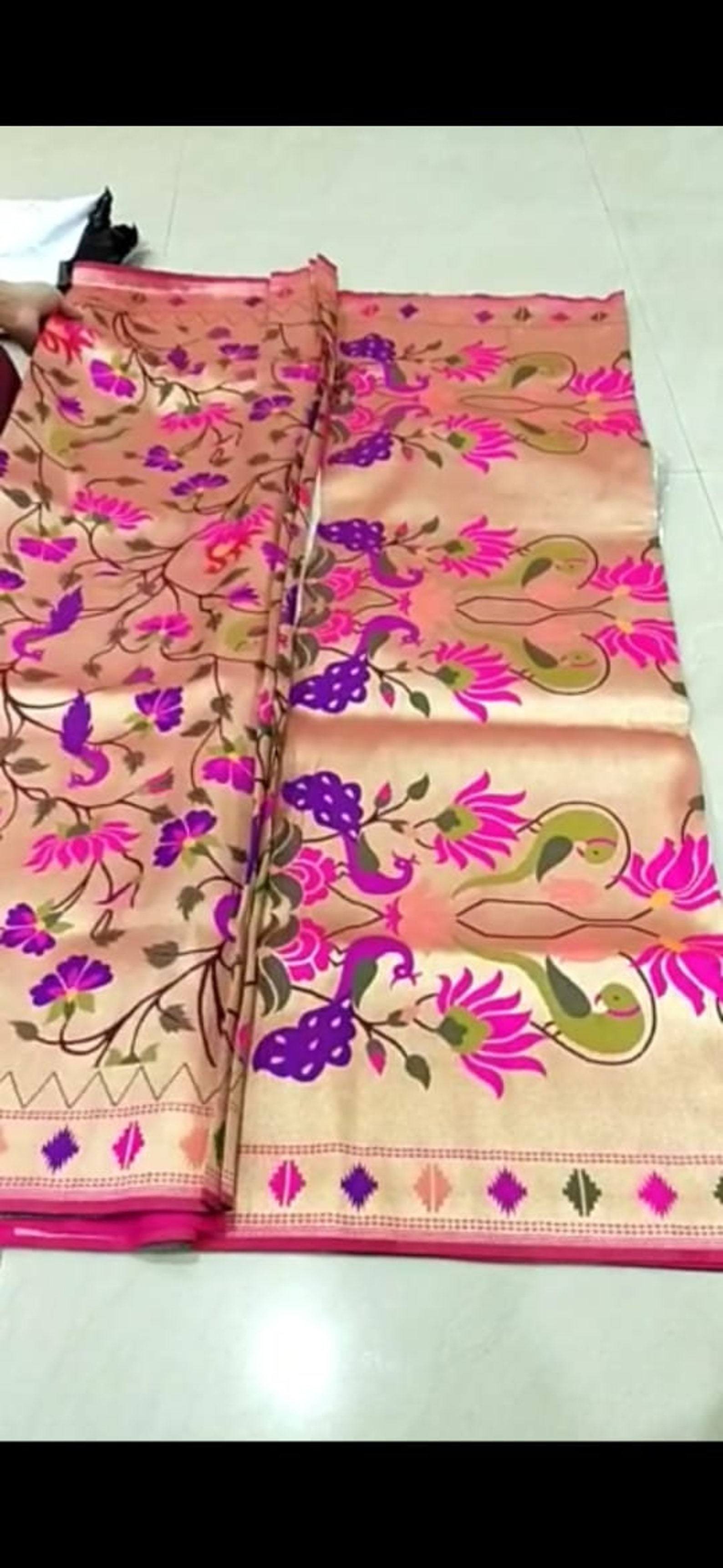 Beautiful Pure Paithani Silk Saree Wedding Wear Designer Sari | Etsy